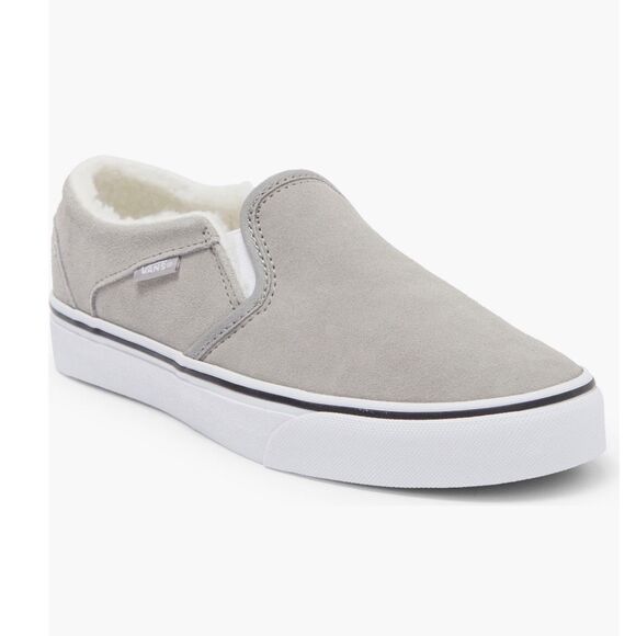 Vans | Shoes | Vans Asher Faux Shearling Slip On Sneakers | Poshmark